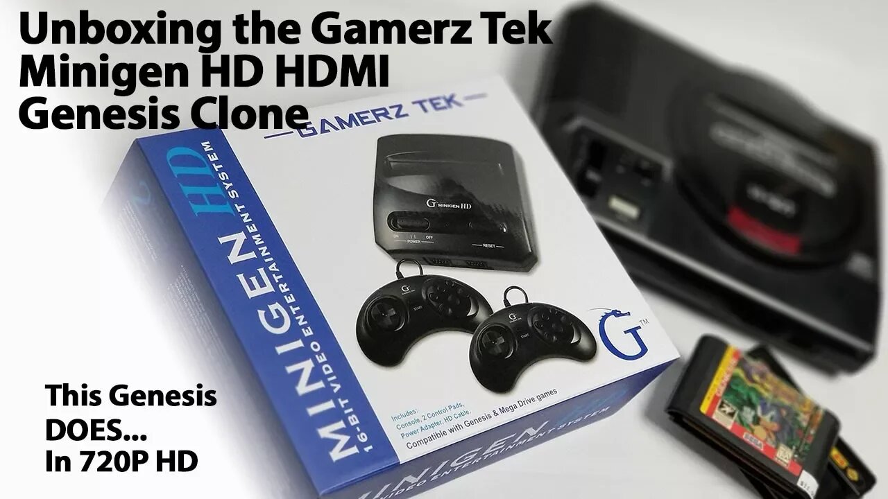 Unboxing the Gamerz Tek Minigen HD 720P Sega Genesis and Megadrive ...