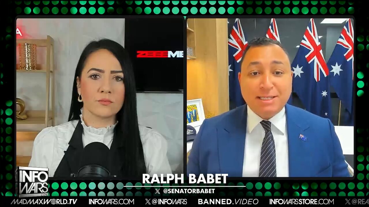 Maria Zeee & Senator Babet on Infowars: Australia Threatens to JAIL ...