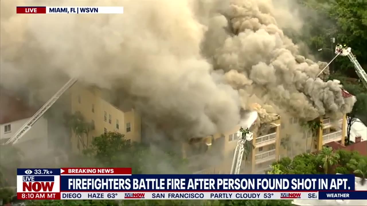 Raging fire_ Miami firefighters find shooting victim inside burning ...