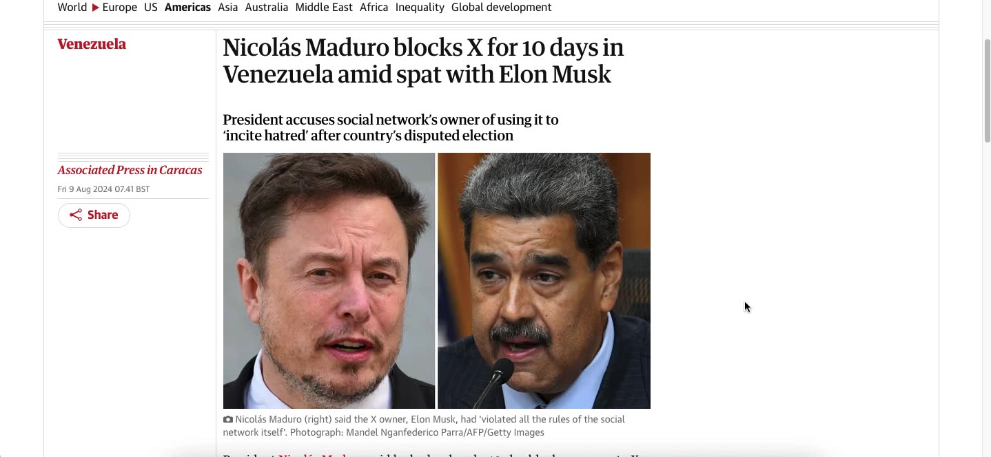 Jason W Chan's Take - Freedom Fighter: Maduro blocks Twitter/X in Venezuela