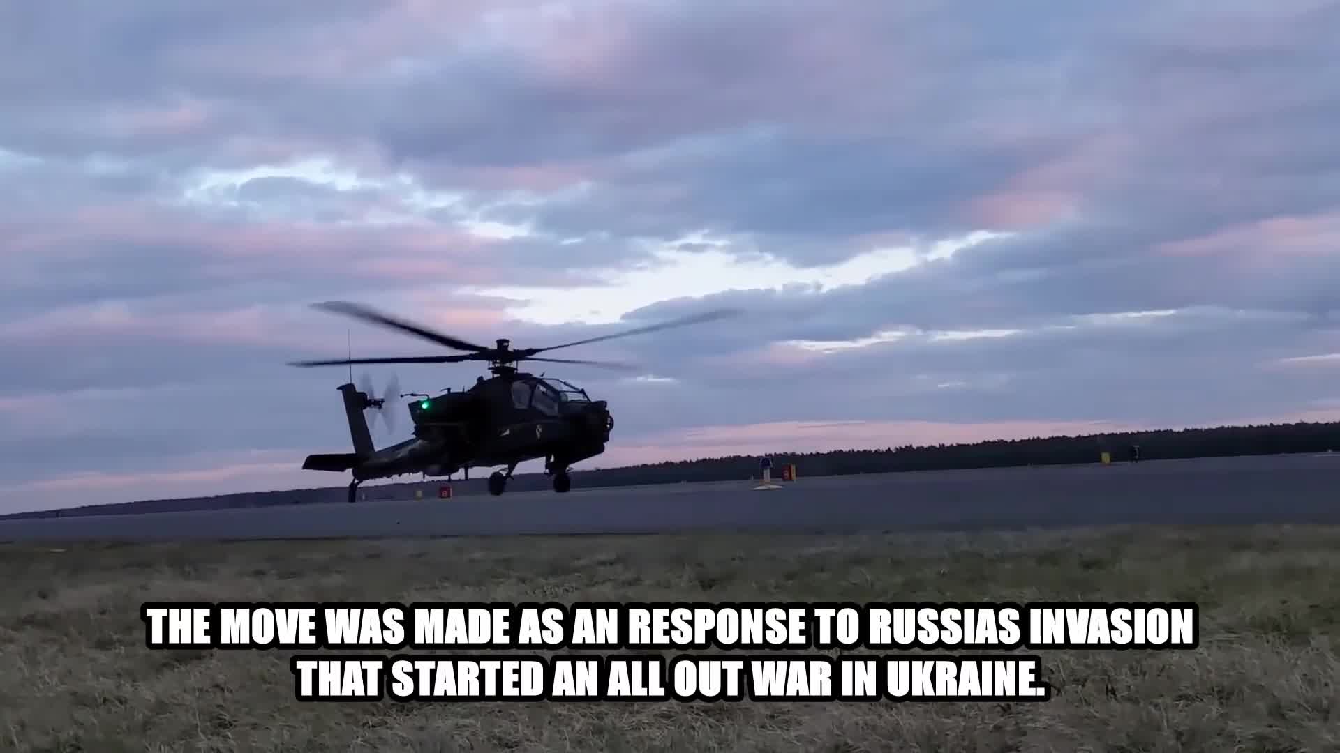 Ukraine War - U.S. AH64 Apache Attack Helicopters Deployed To Poland As ...