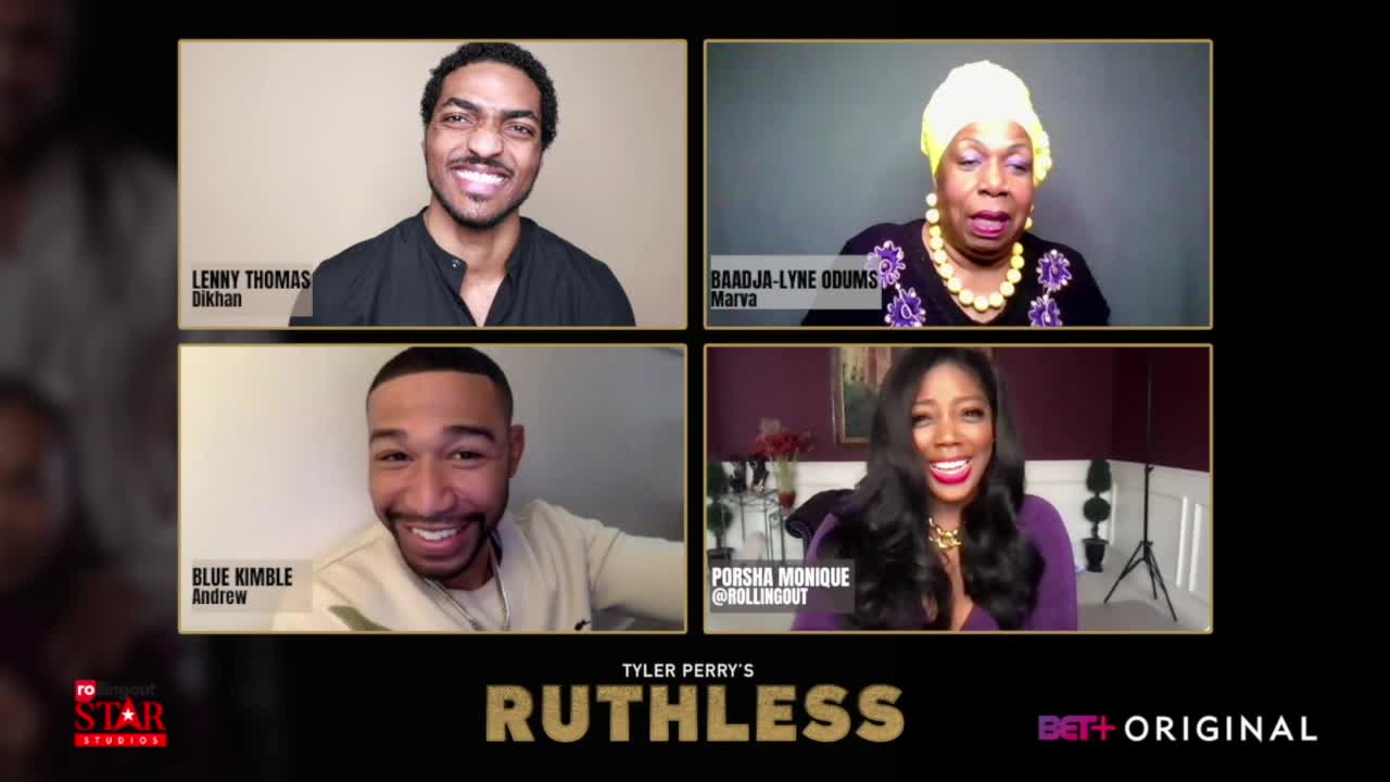 RUTHLESS cast Blue Kimble, Lenny Thomas & Baadja-Lynne Odums says ...