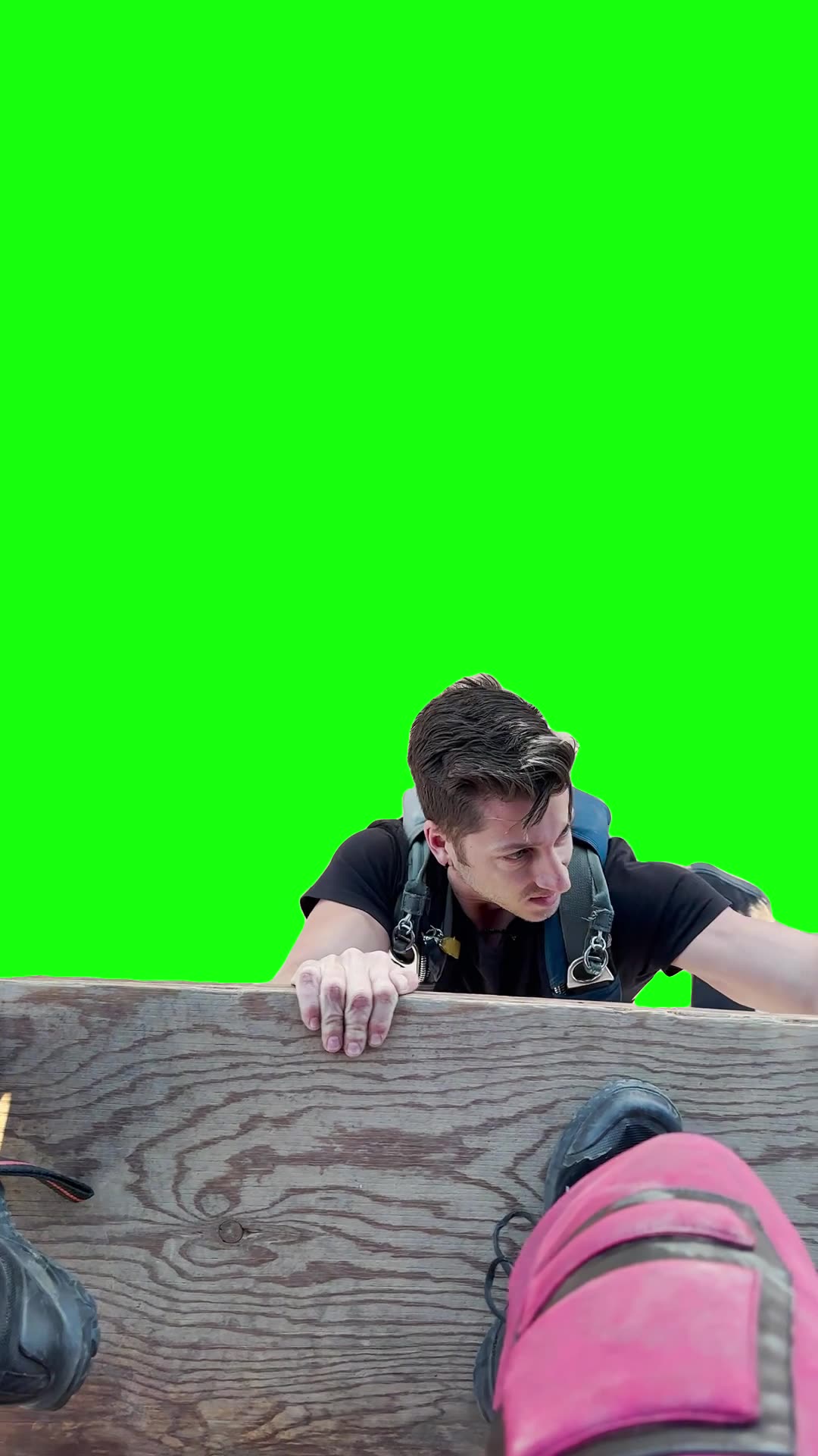 “Does It Look Like a Green Screen?” Freddychase Skydiving | Green Screen