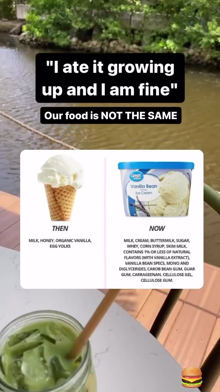 Difference Between Food Now and Then
