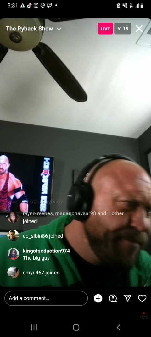 Ryback Instagram live 3/29/23