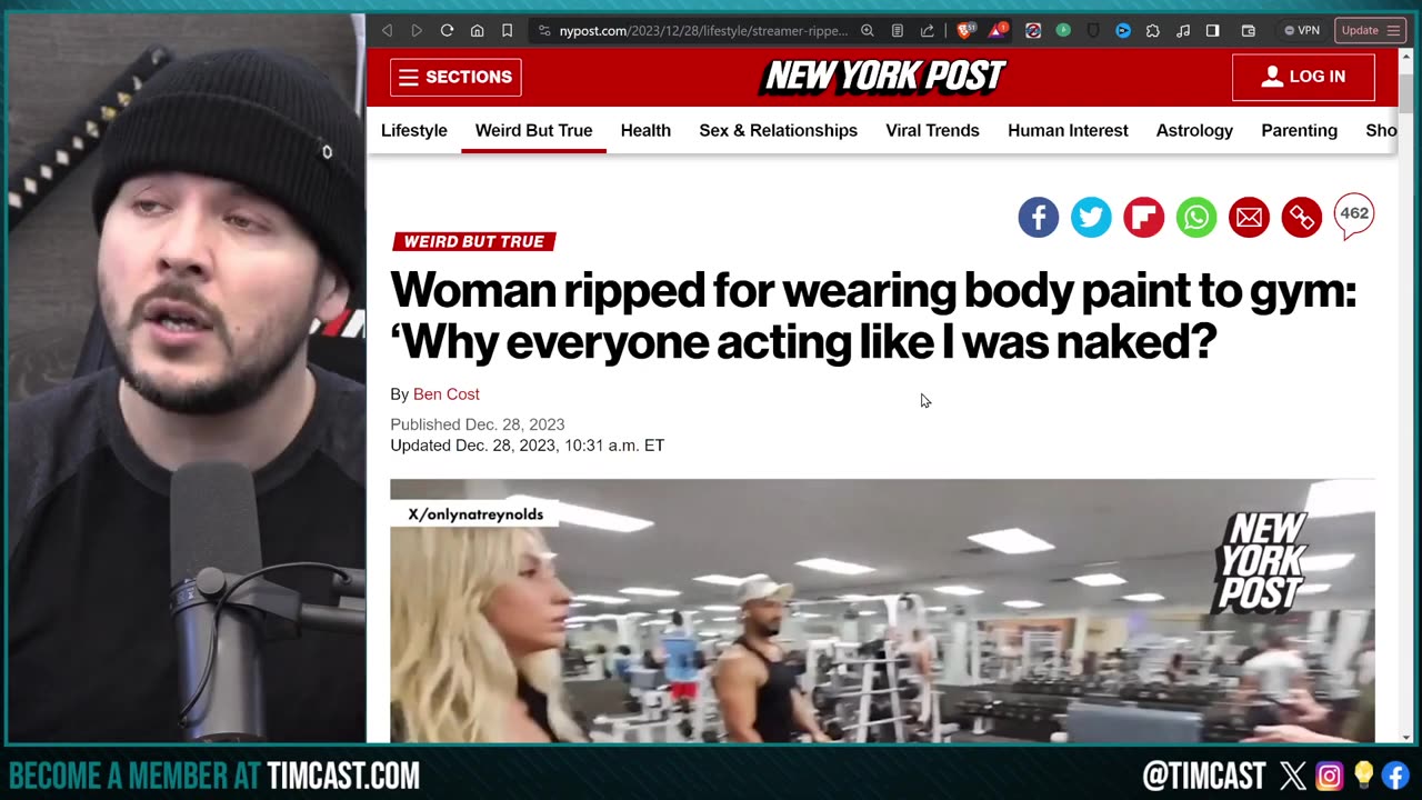 Woman SLAMMED For Body Paint STUNT In Gym, CRINGE Women Make Booty Vids To Cause Controversy