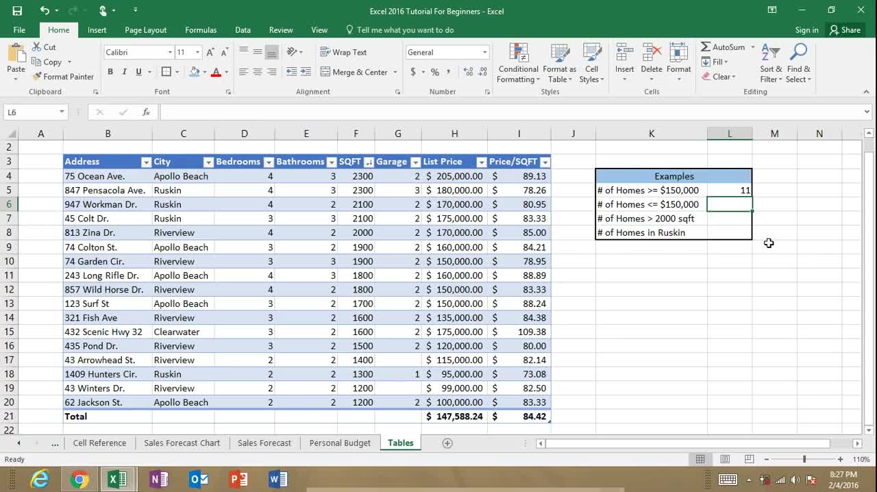 Excel COUNTIF Function Tutorial: Excel 2016 Range Criteria Greater Than Excel COUNTIF Function Tutorial: Excel 2016 Range Criteria Greater Than