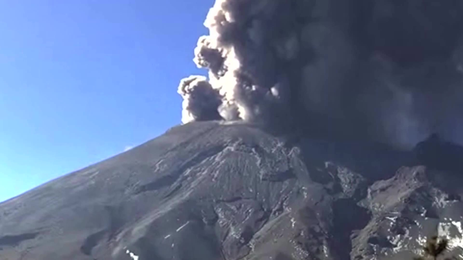 Smoke spews from Mexico's Popocatepetl volcano