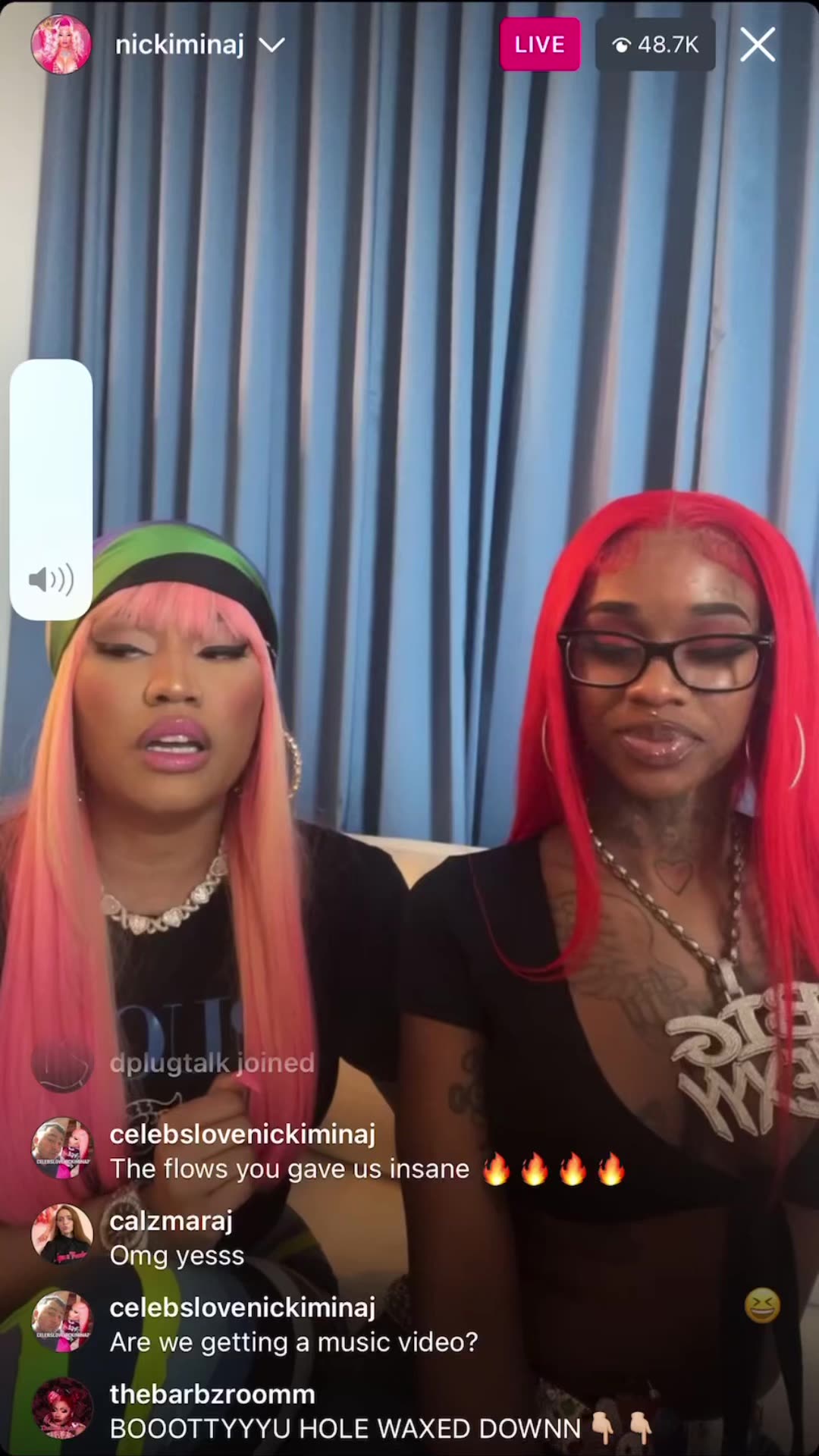 Nicki Minaj Instagram Live Nicki Minaj And Sexyy Red Ig Full Live 053123