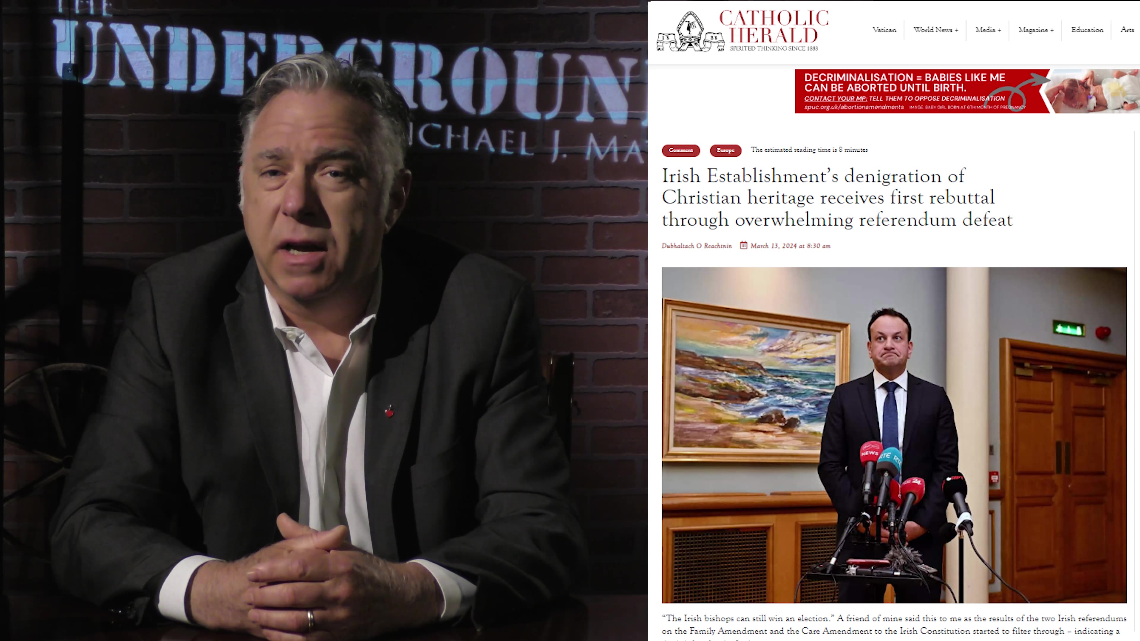 Ireland Fights Back, Canada Outlaws Free Speech, Orthodox Church ...