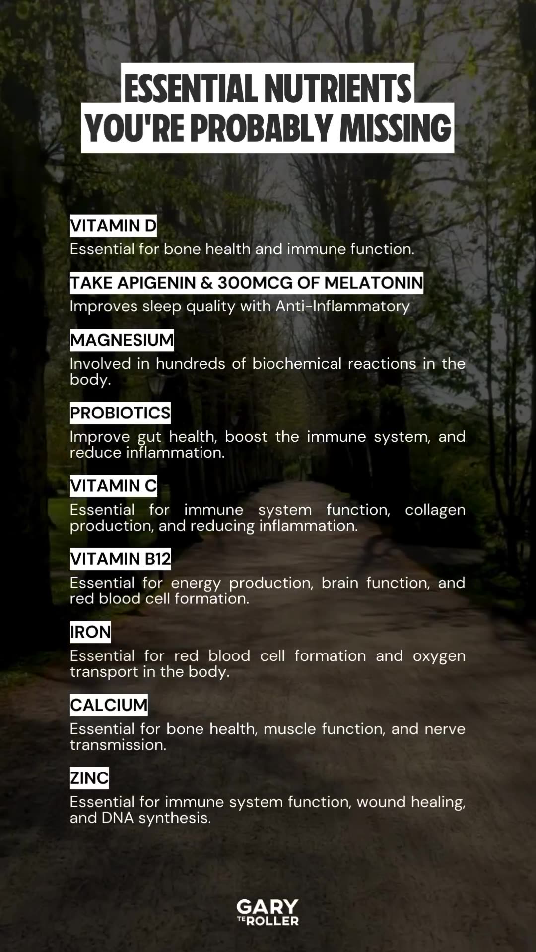 Essential nutrients you're probably missing!