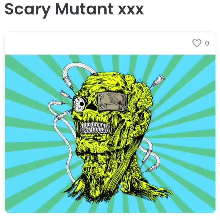 Scary Mutant | NFT | Digital Art | Vector Art | Token