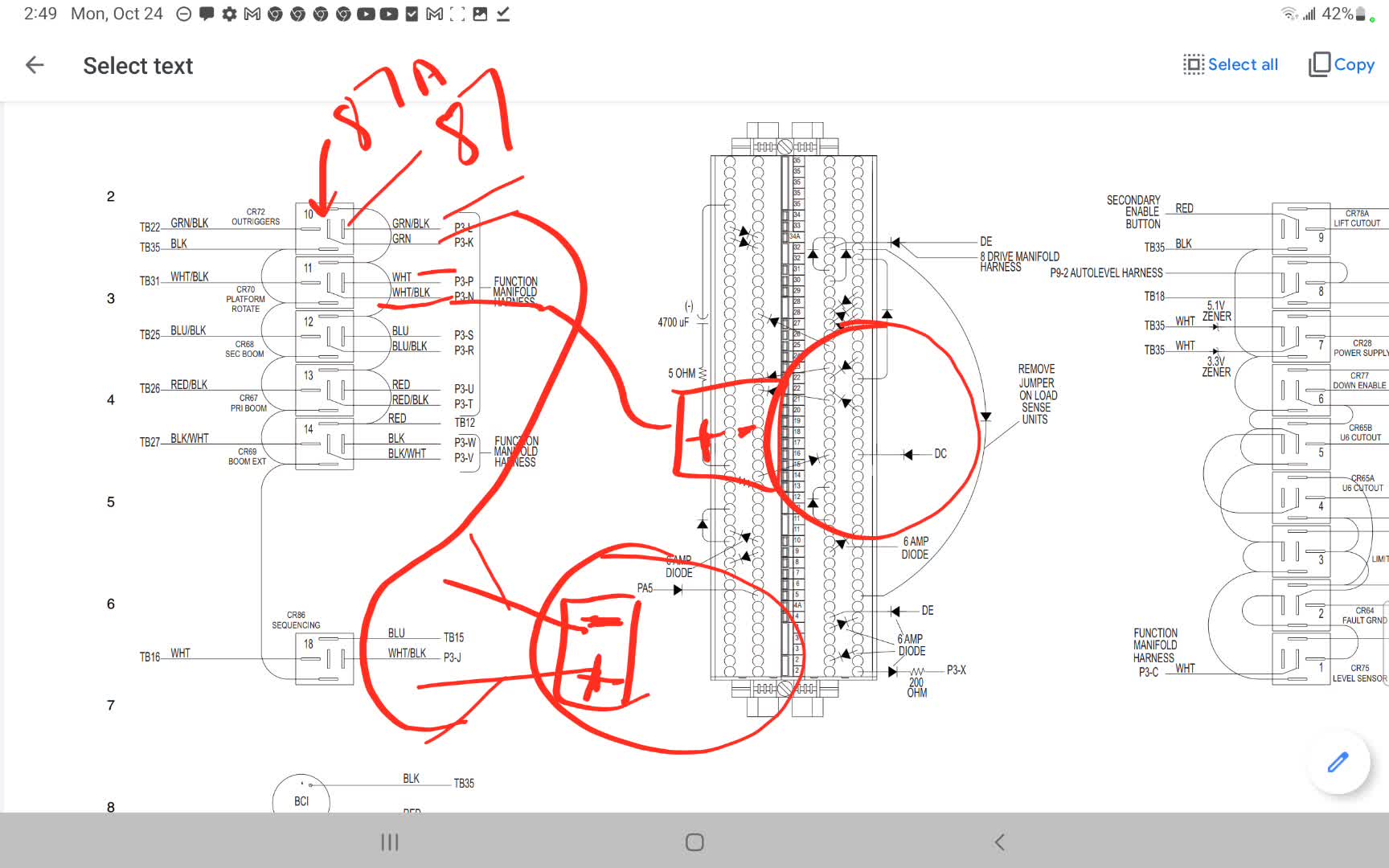 Genie TZ 50 repair explaining the wiring diagram