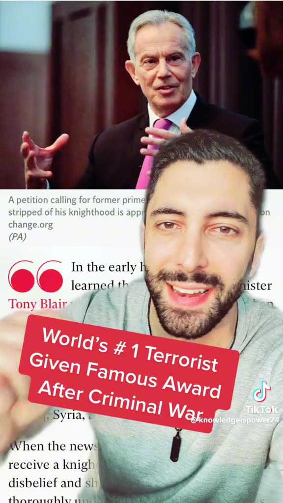 Worlds #1 Terrorist given famous award after Criminal war