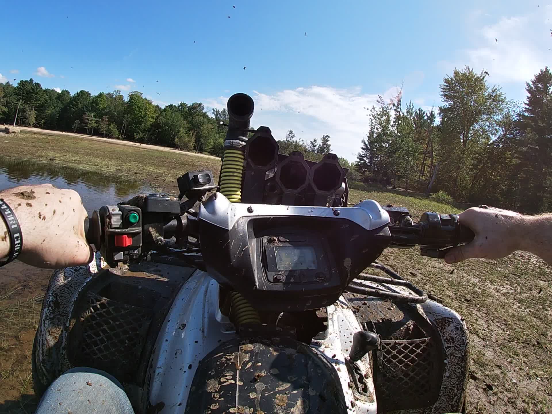 Out for a rip on my built atv