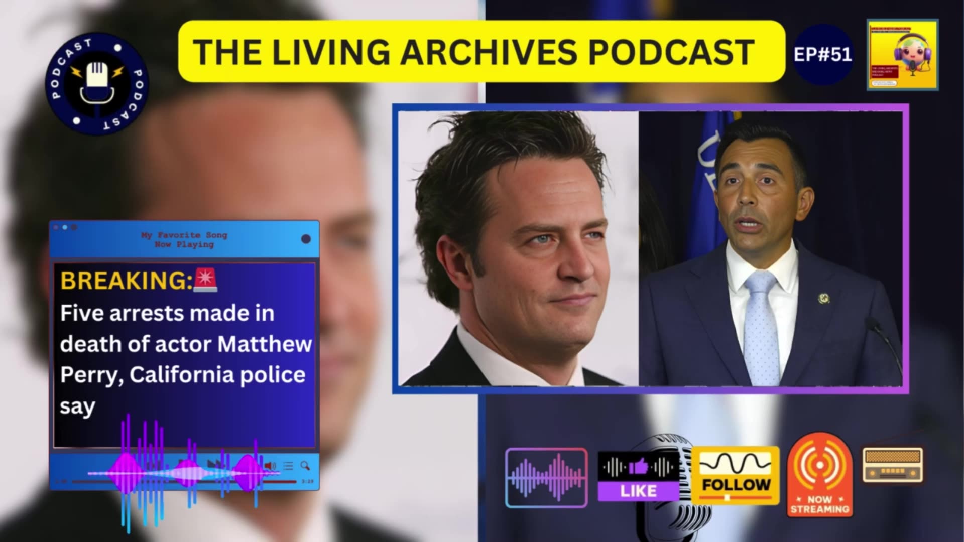 BREAKING:🚨 Five arrests made in death of actor Matthew Perry ...