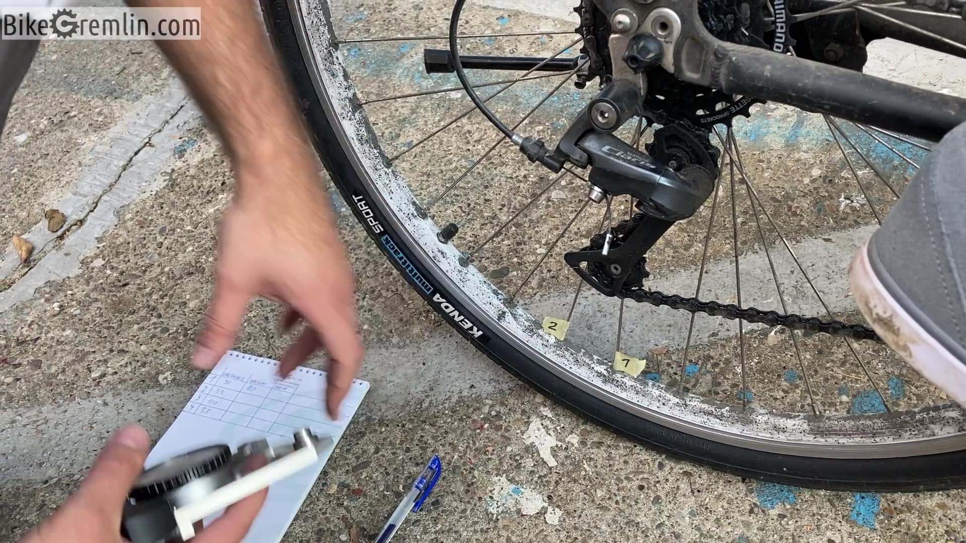 Experiment: do left hand side spokes of rear bicycle wheels carry ...