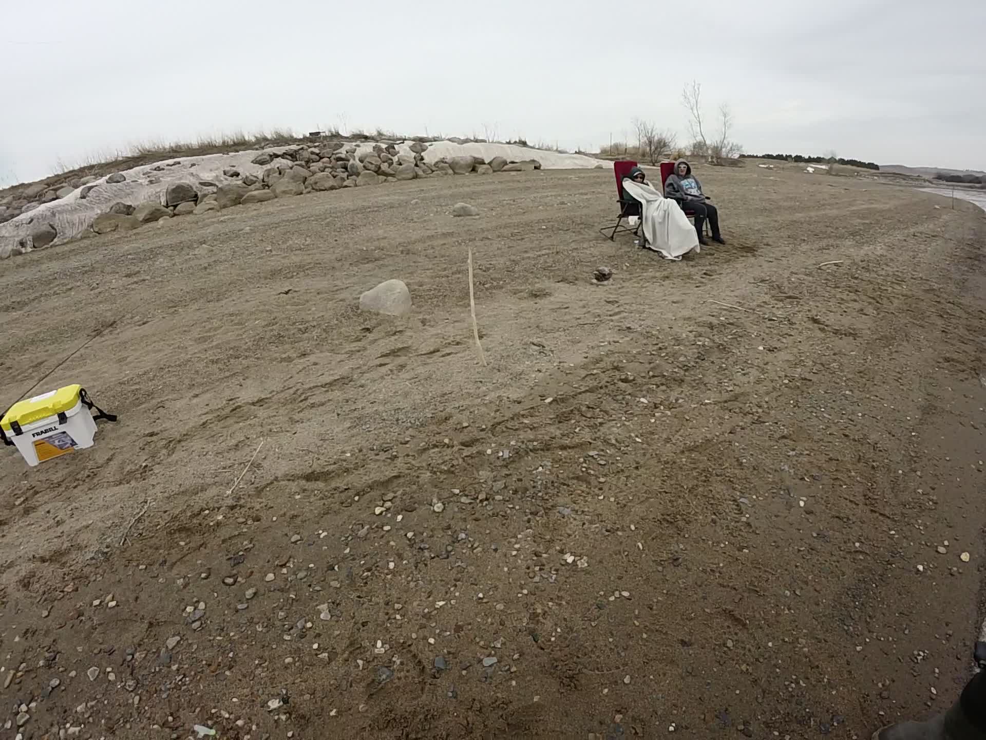 Spring shore fishing.