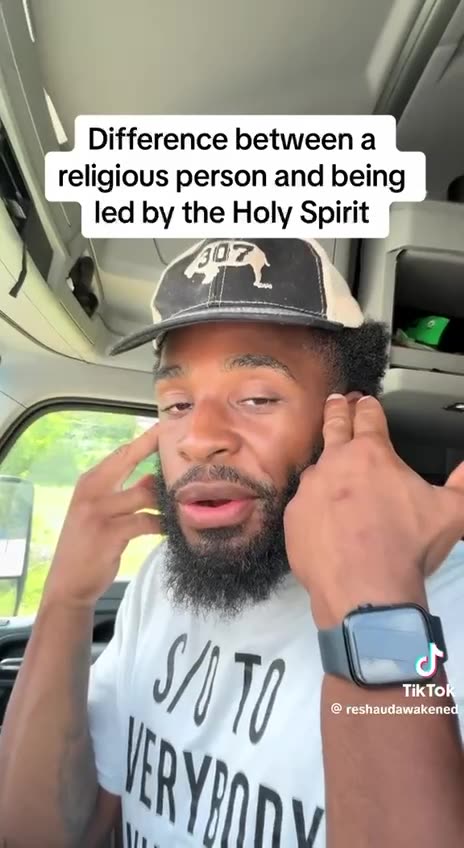 There is a huge difference between a religious person and the Holy Spirit!