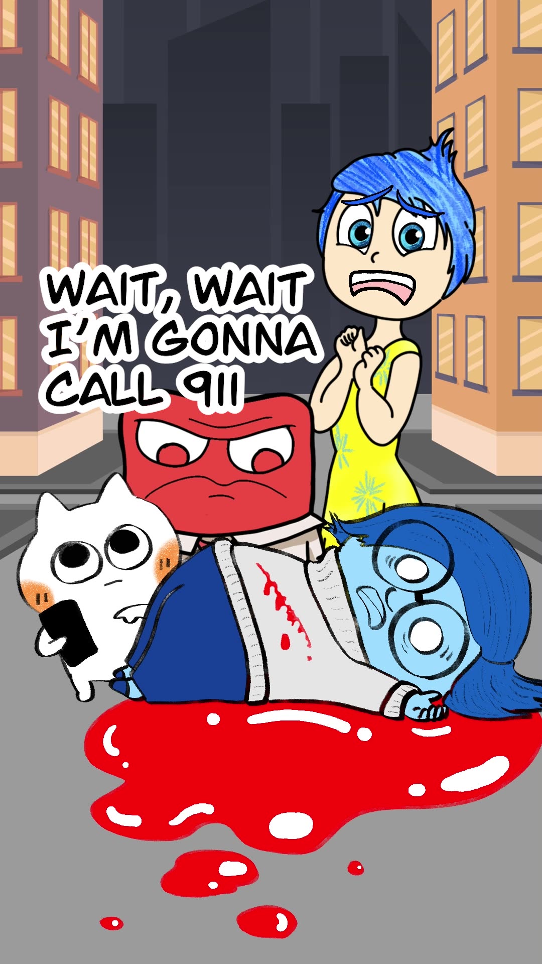 RIP Sadness INSIDE OUT 2 // Joy is insane #animation #anxiety