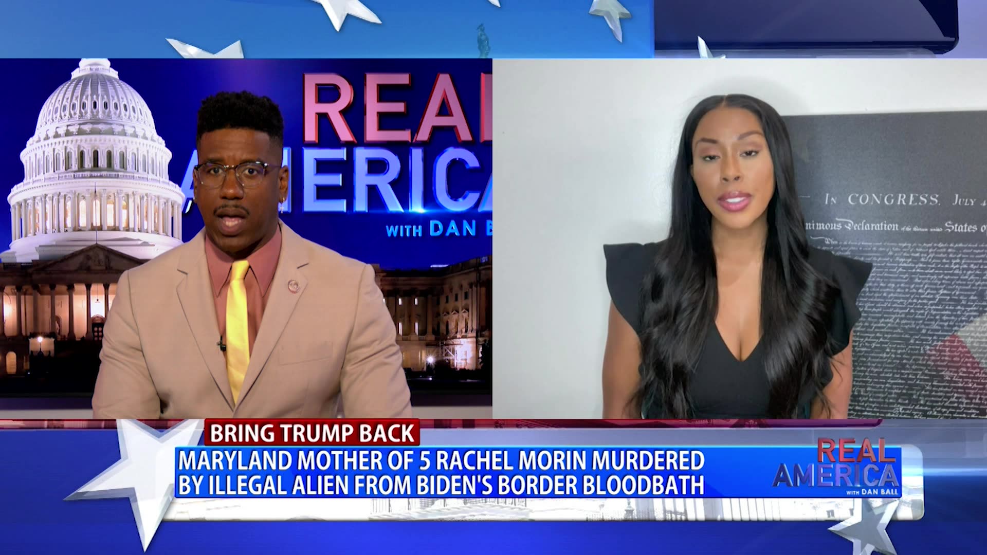 Candidate Kim Klacik w/Guest Host R.C. Maxwell on Real America, 6/21/24