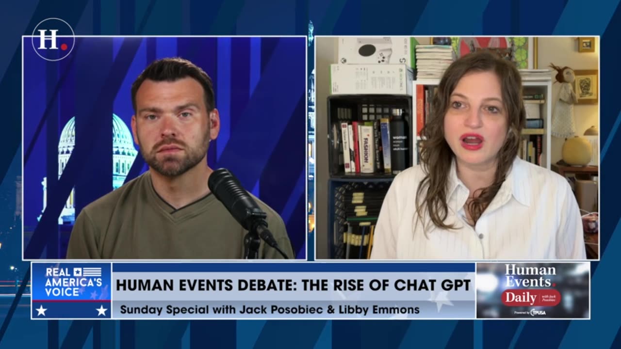 TPM's Libby Emmons tells Jack Posobiec about humans being replaced by ...