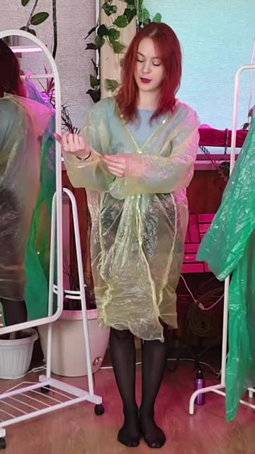 don't get Wet! Try on Raincoats