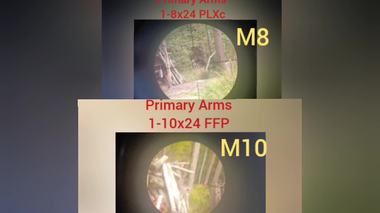 Primary Arms M8 vs M10 reticle