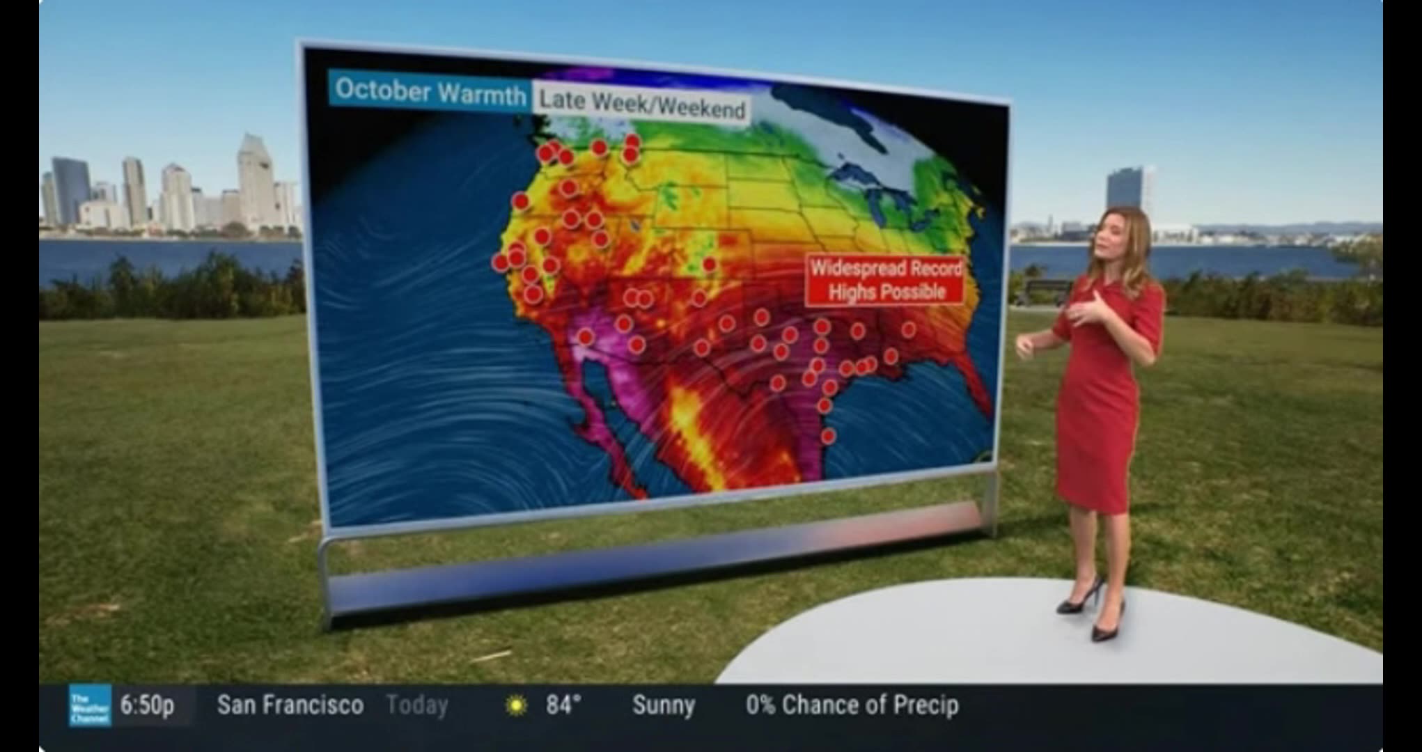 Weather Channel's Hot Jen Carfagno On 101923