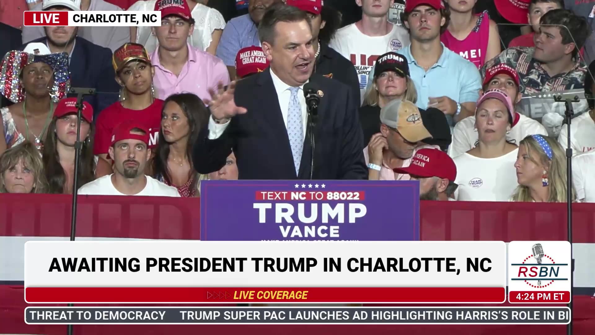 FULL SPEECH: Congressman Richard Hudson Speaks at Trump Rally in ...