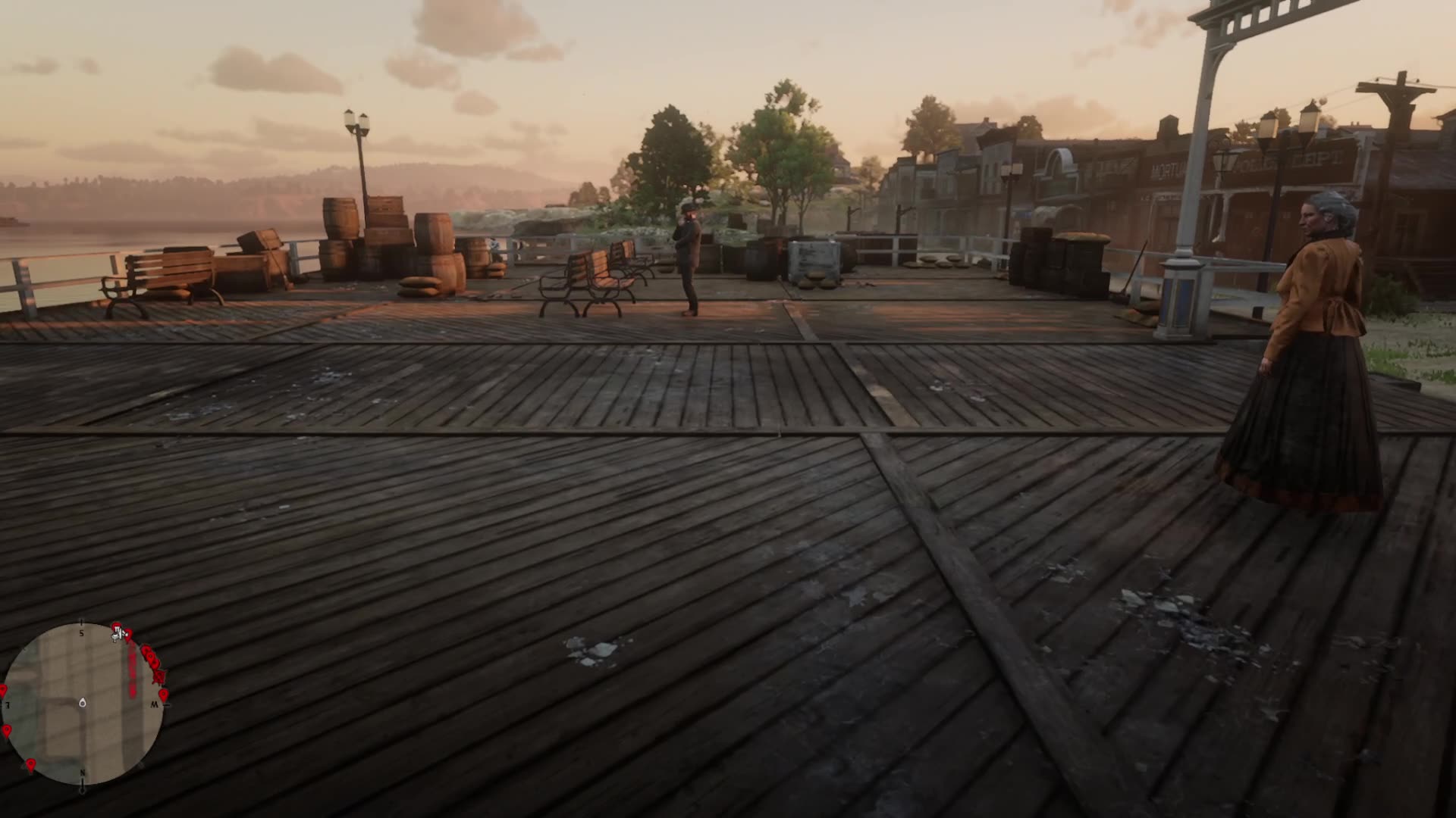 Evening trail adventure in RDR2