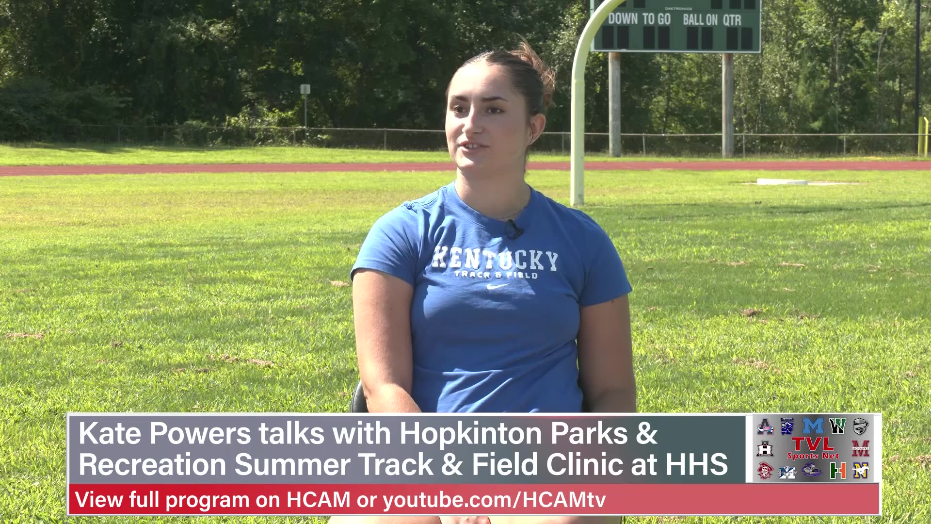 Hopkinton Alum & Kentucky Wildcat, Kate Powers visits Hopkinton Parks ...