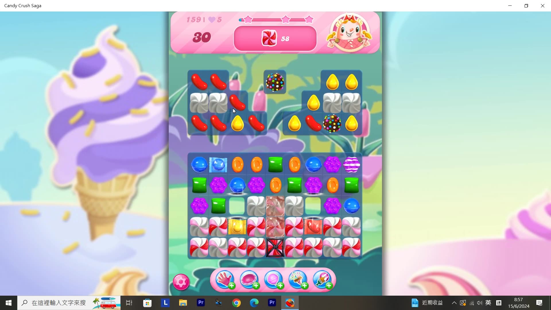 Candy Crush Saga Record (Level 159)