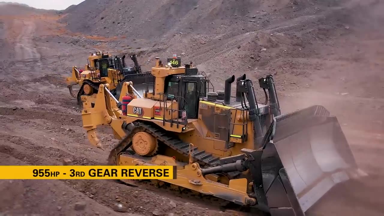 Cat D11 Dozer in Action - Caterpillar D11