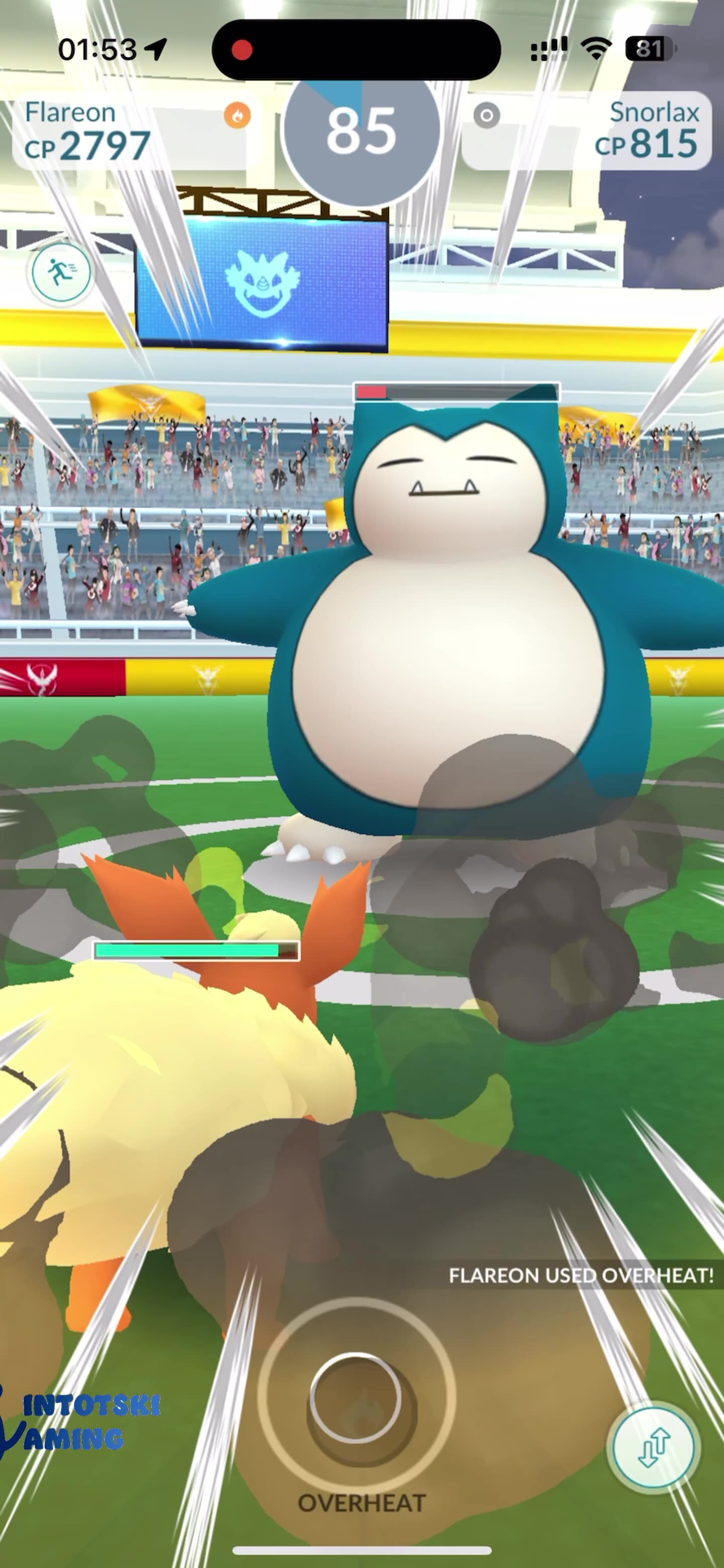 Pokemon Go - gintotski Gym Raid