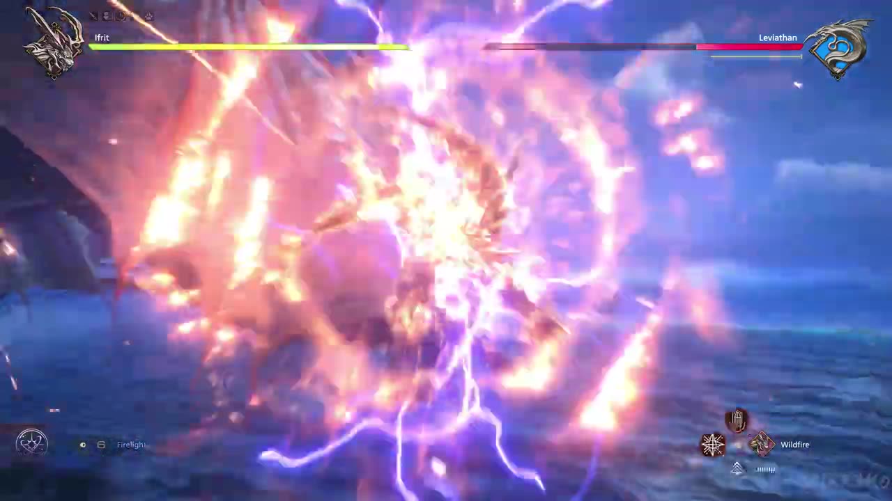 Ifrit vs. Leviathan Fight Scene (Final Fantasy XVI DLC Ending) 4K ULTRA ...