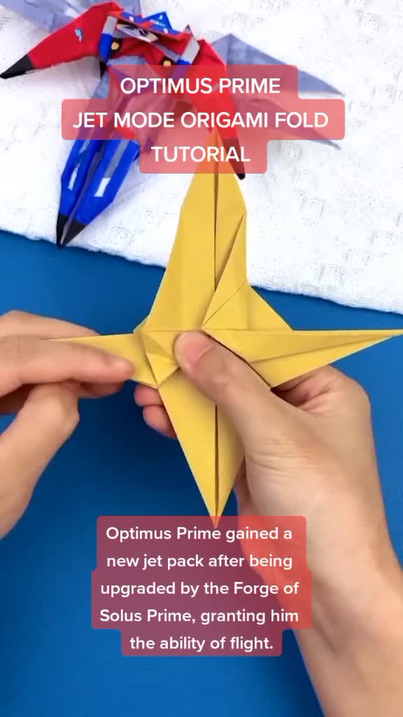 Optimus Prime Jet mood Origami Fold Tutorial
