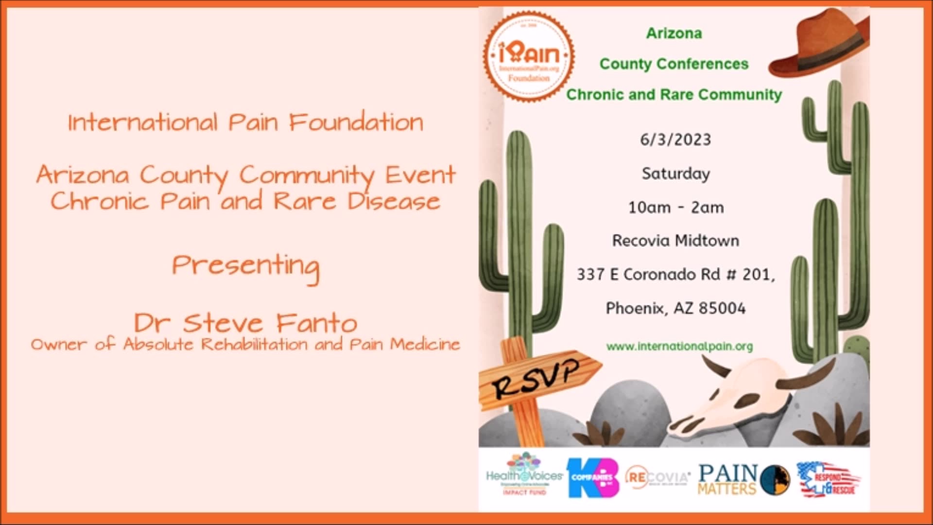 2023 Arizona County Rare and Chronic Disease Community Event; Fanto ...
