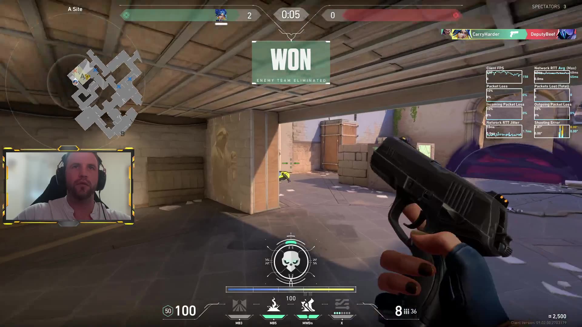 Patience pays off in this Valorant round! Watch as strategy and timing ...