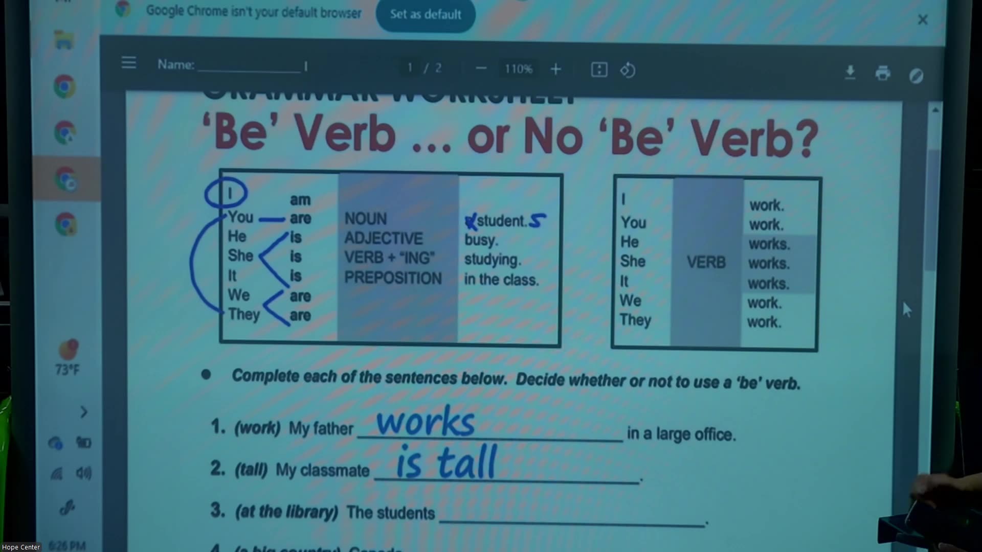 8/6/24 To Be Verbs ser verbos