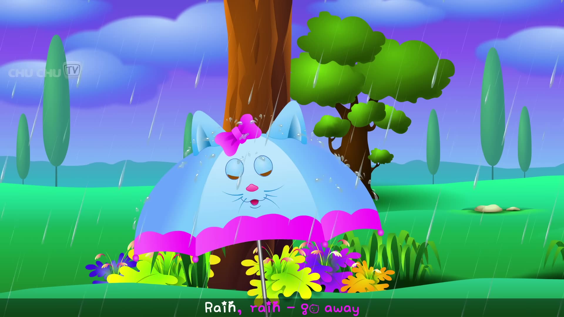 Rain, Rain, Go Away Nursery Rhyme With Lyrics - Cartoon Animation ...