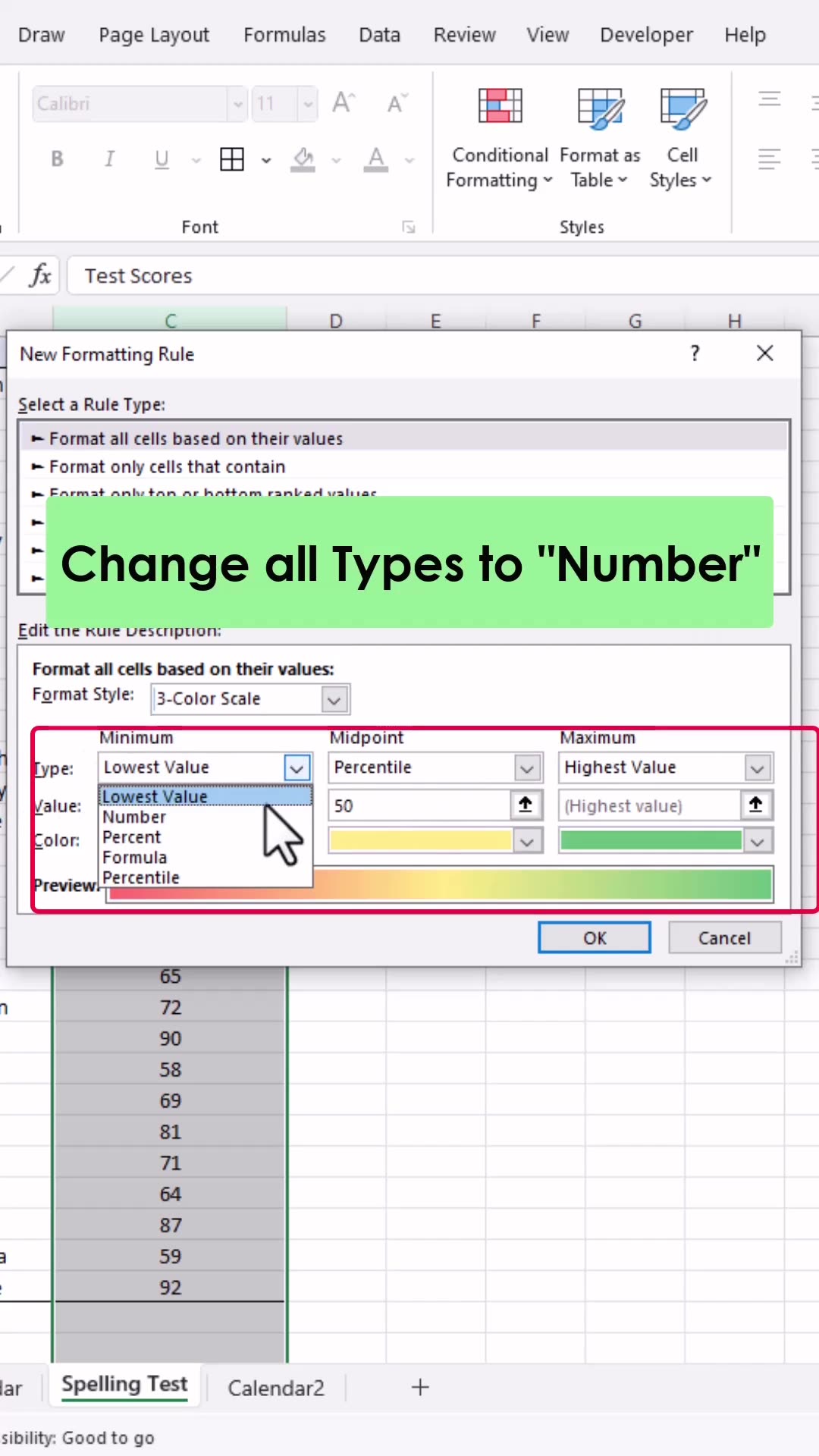 Excel Tips and Tricks - How to create color scale using CONDITIONAL FORMATTING in Excel