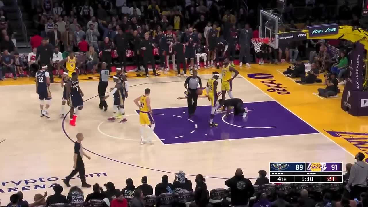 Jose Alvarado gets LeBron James with the sneaky steal after hiding in ...
