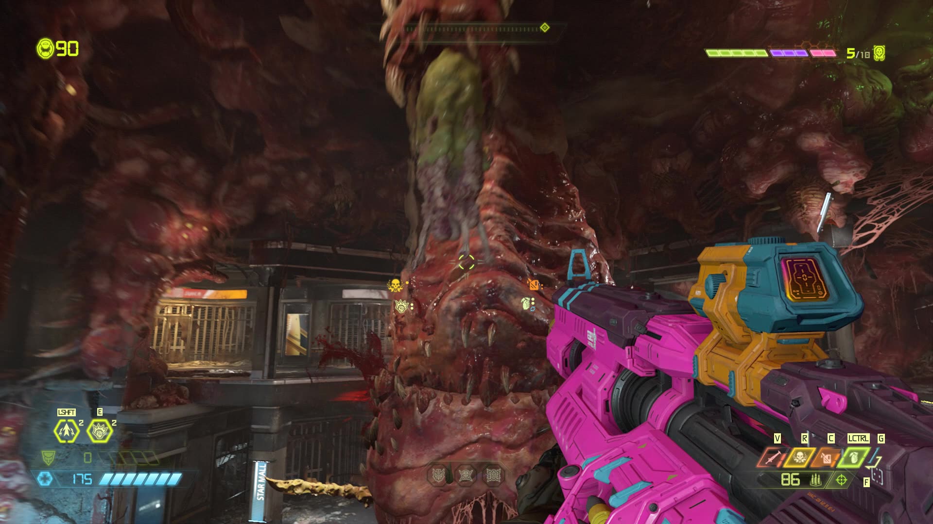 Doom Eternal - Super Gore Nest How to get Praetor Suit Point near start ...
