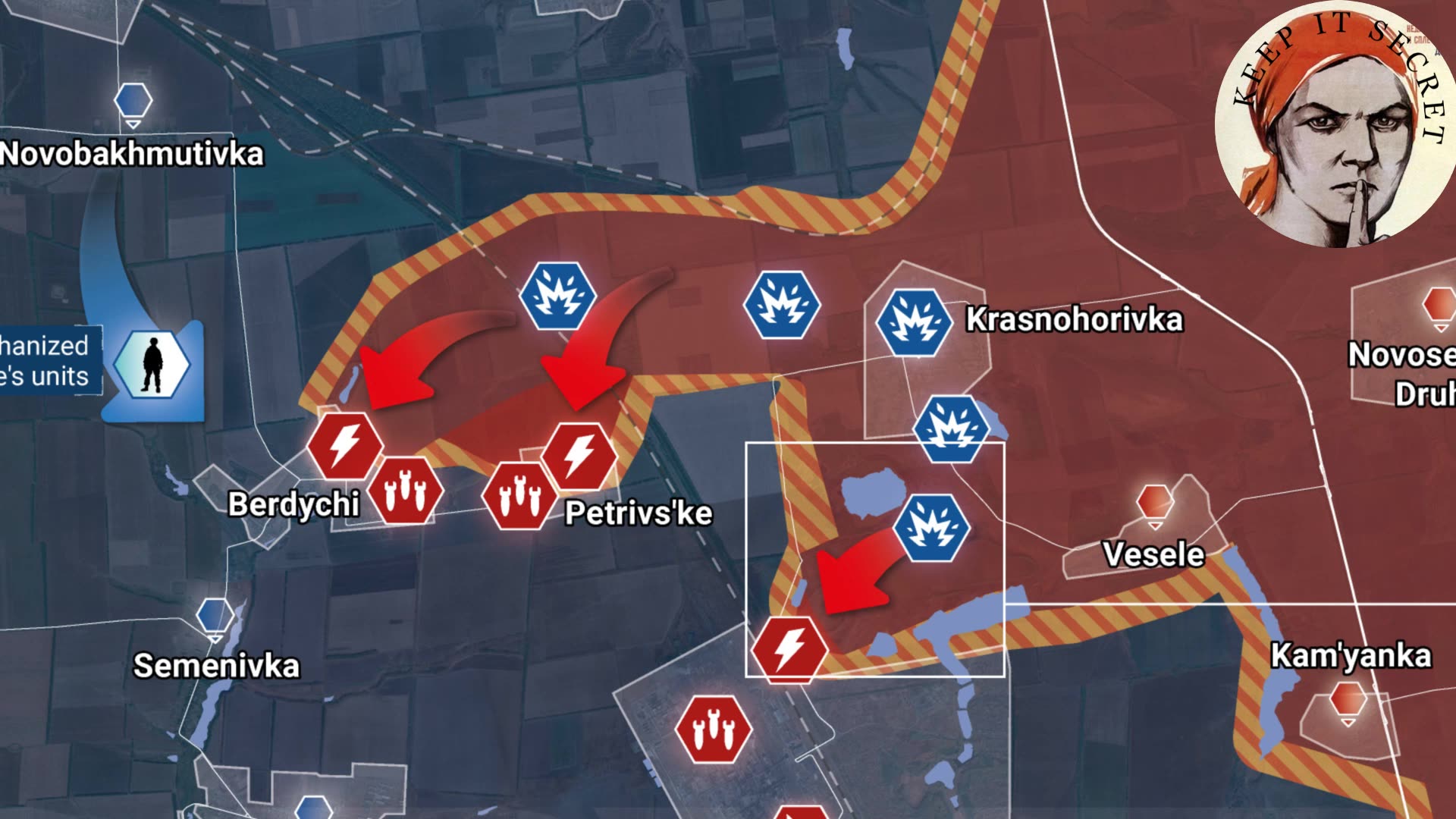 Ukraine War, Rybar Map for October 11th, 2023 Russian Counteroffensive ...