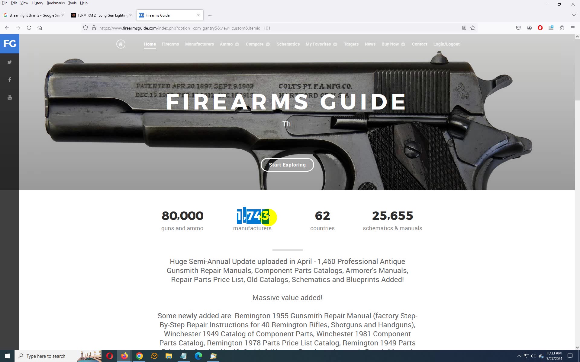 Firearms Guide ONLINE Edition - World's Largest Guns & Ammo Reference ...