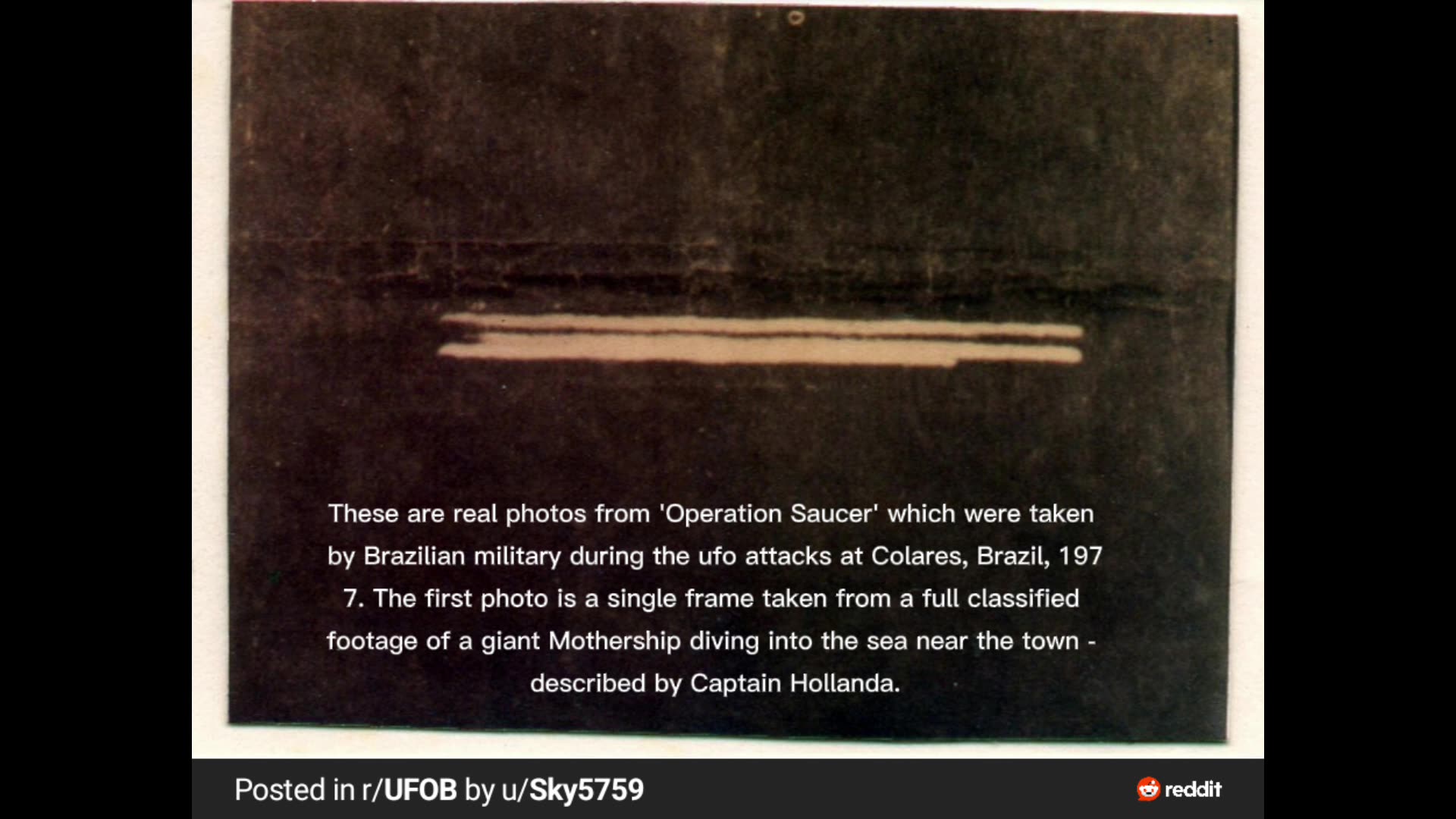 Real Photos from Operation Saucer: Giant Mothership Encounter at ...
