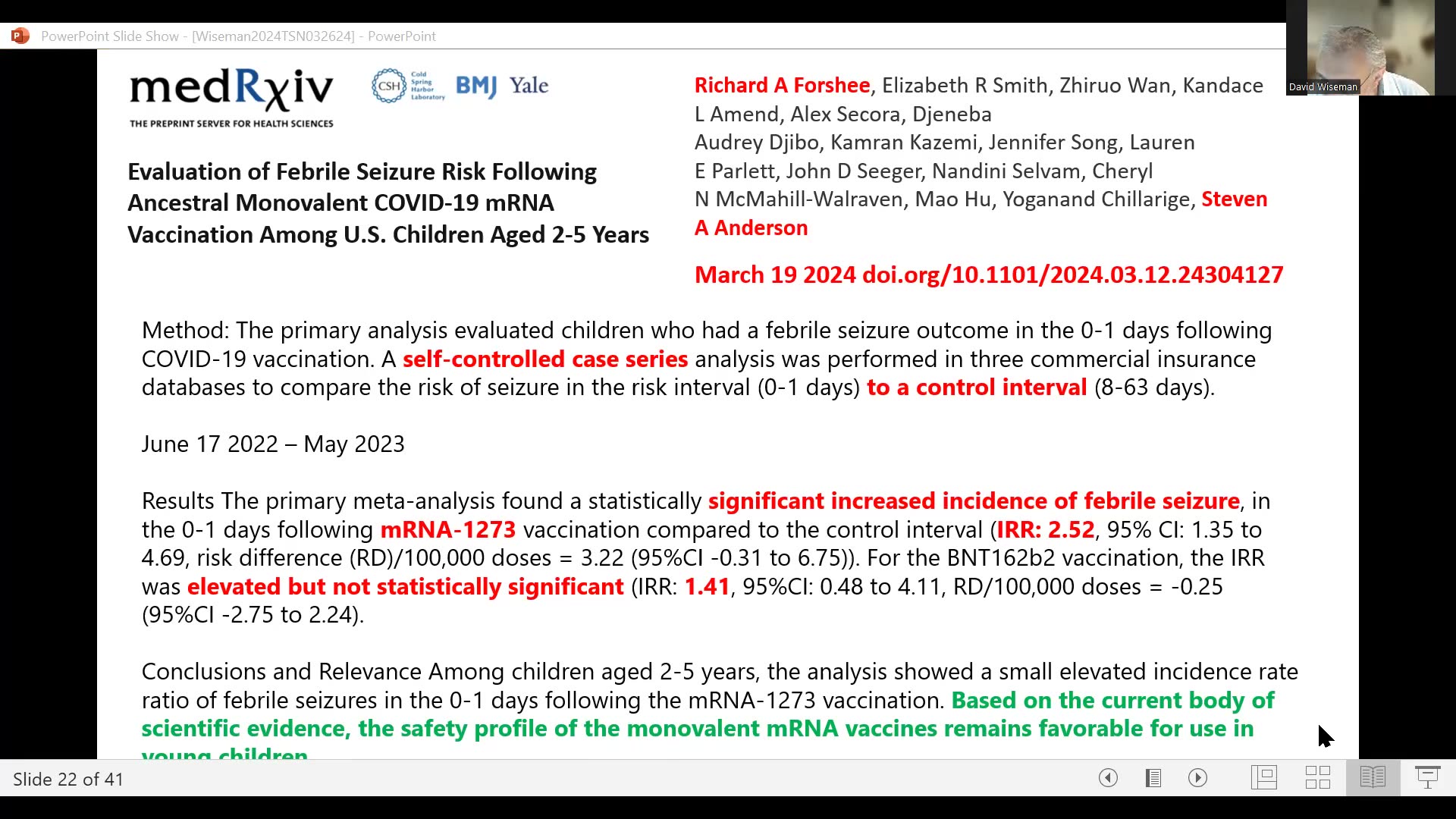 Interview with Dr David Wiseman on DNA, Proteins, Cancer Rates, Safety ...