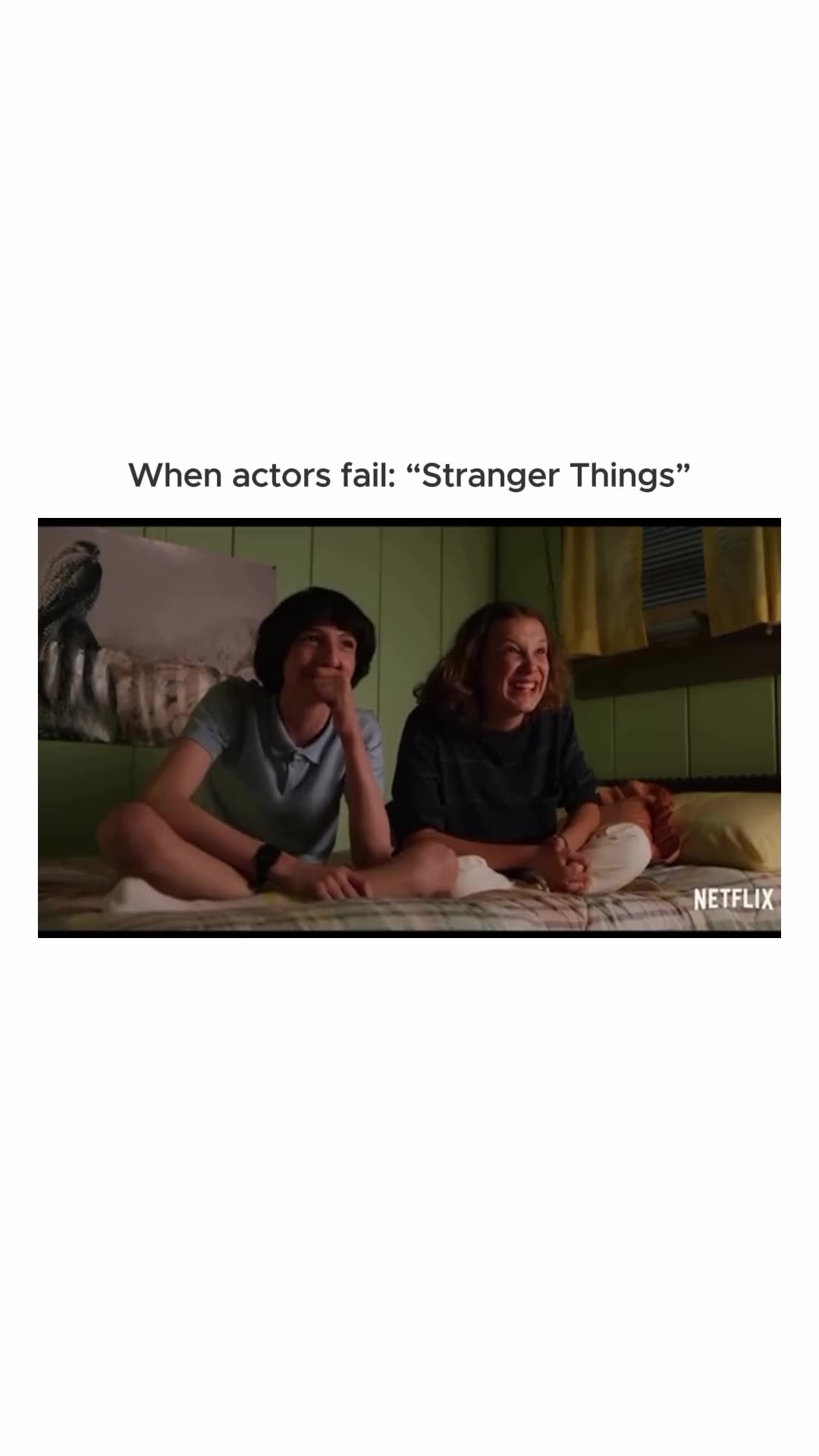 Stranger Things bloopers