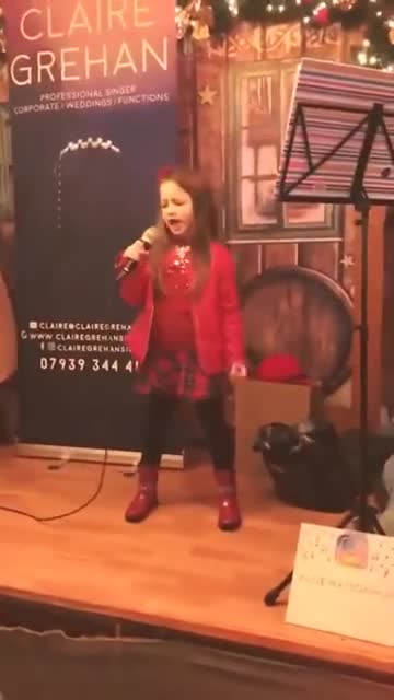 little girl singing dance monkey